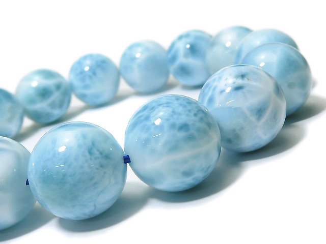 Larimar Pectolite AAA Round 14.5mm Bracelet NO.320 |#164429607 ...
