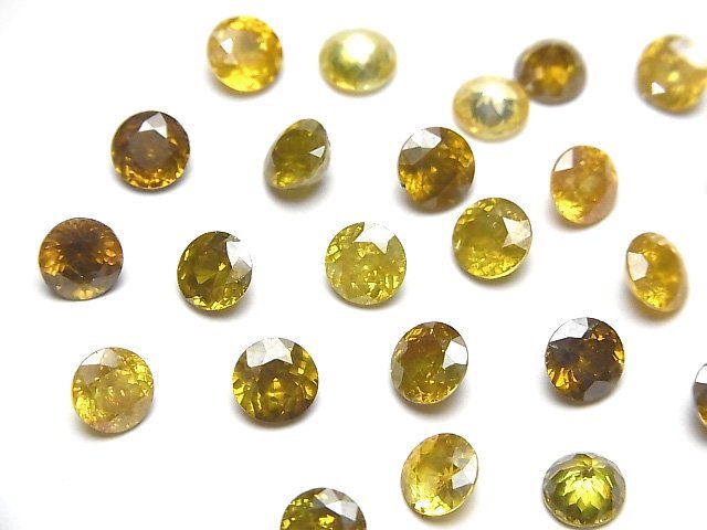 Sphalerite AAA Loose stone Round Faceted 6x6mm [Yellow] 1pc |#173509411 ...