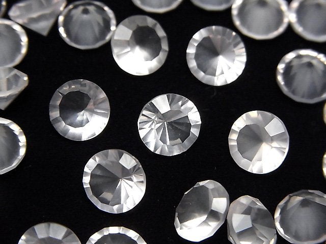 [Video]High Quality Rose Quartz AAA Loose stone Round Concave Cut 8x8m