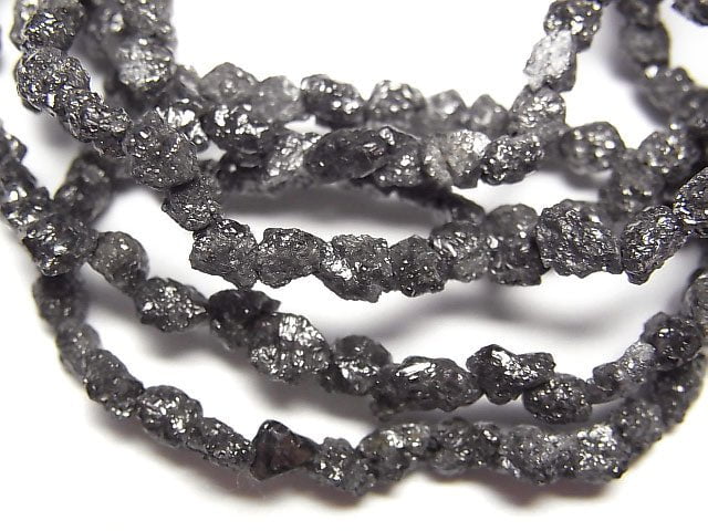 [1mm Hole]Black Diamond Rough Rock Nugget Bracelet |#174552941 ...